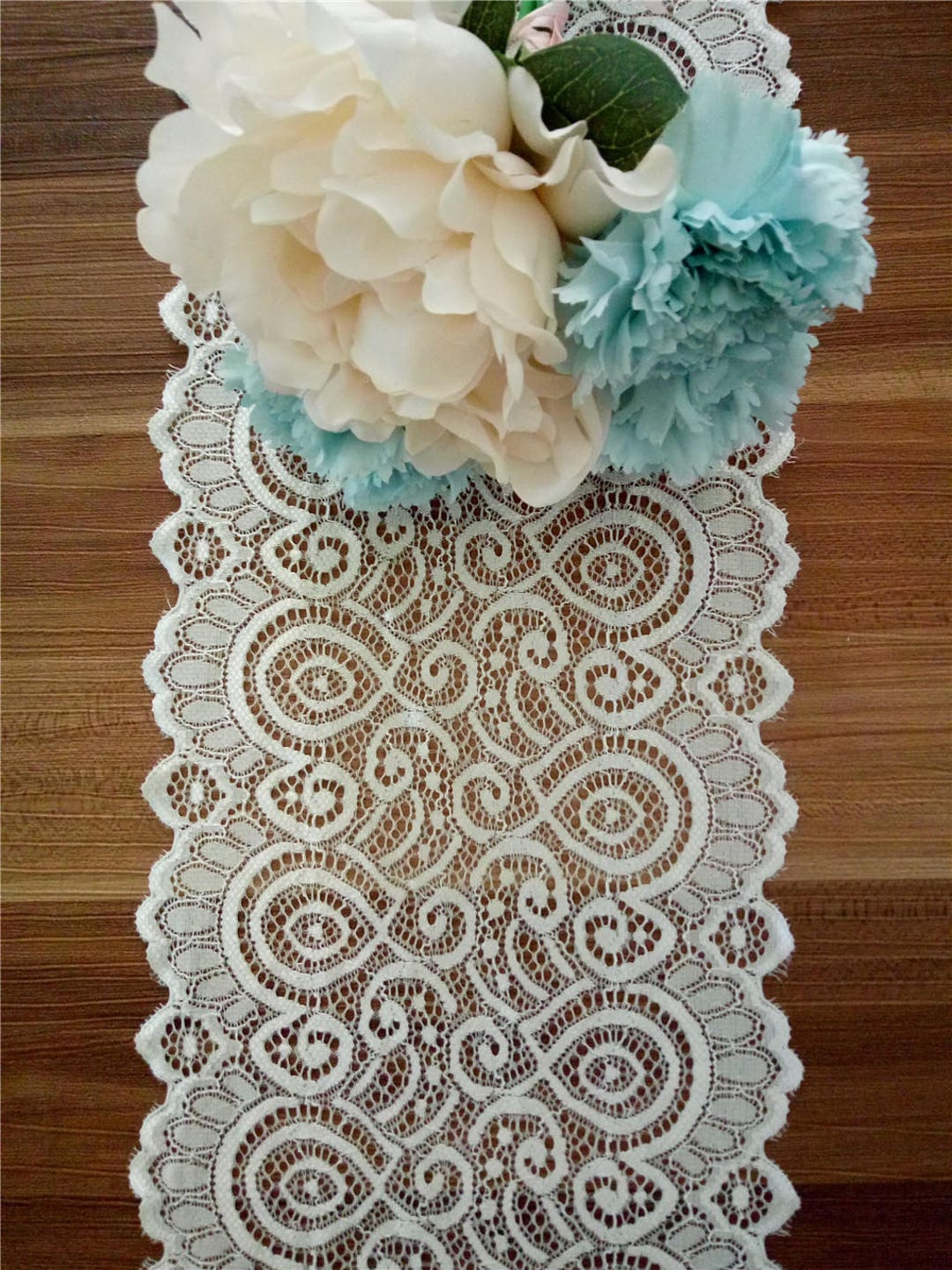 Lace Table Runner , 7inch/ 18cm Wide, Wedding Table Runner, Wedding ...