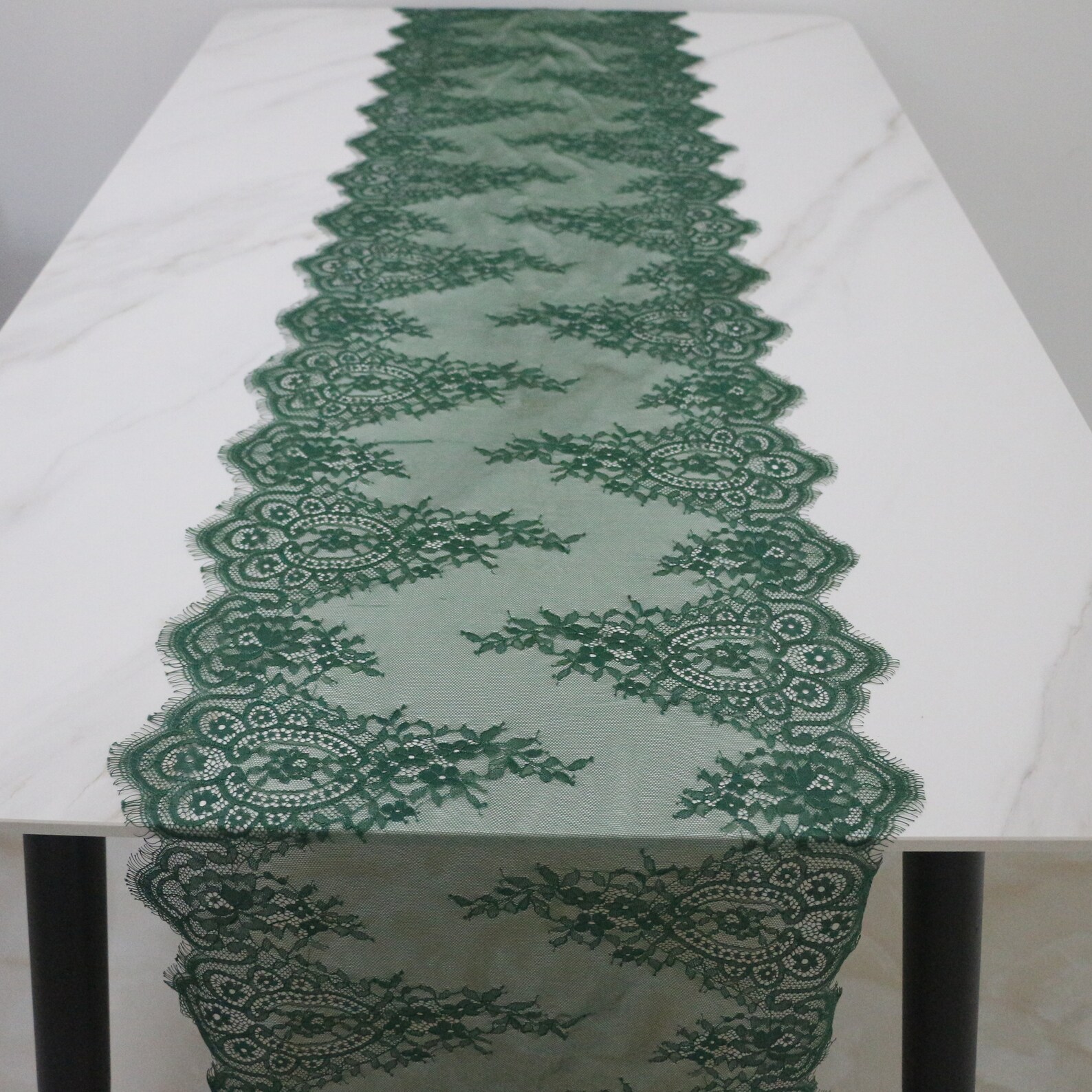 Hunter Green Table Runner 14 Inches / 35cm Wide Green Table - Etsy