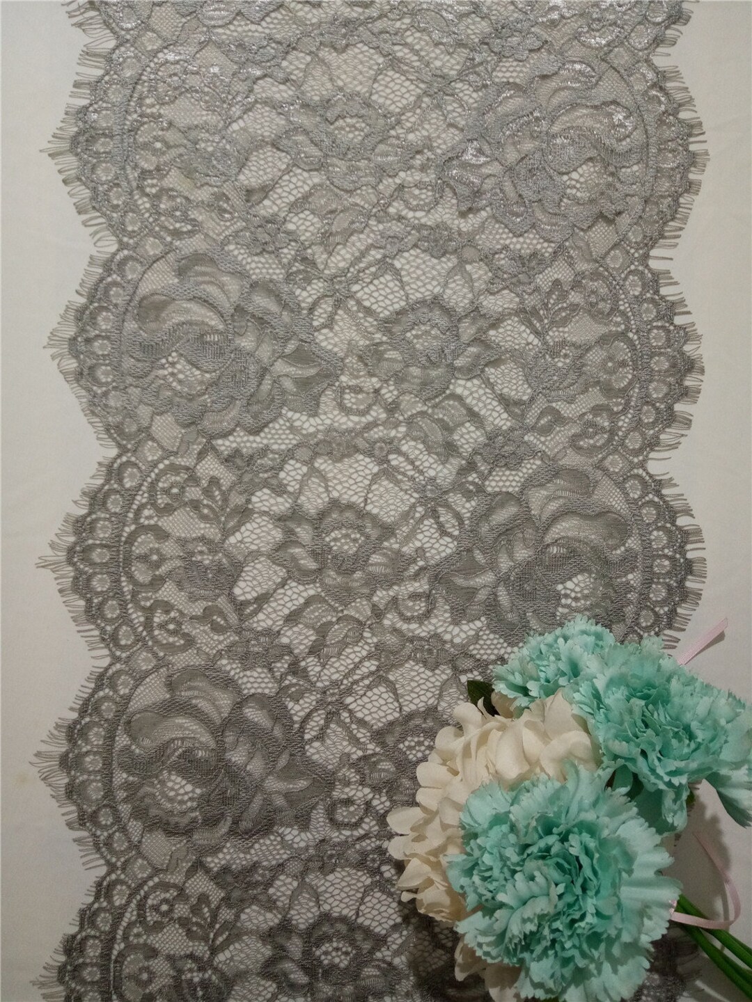 Gray Table Runners, Wedding Table Runner, 12 Inches / 30cm Wide, Grey ...