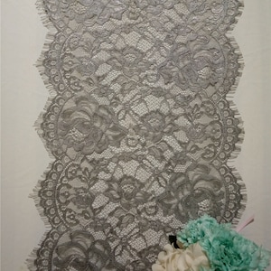 Gray Table Runners, Wedding Table Runner, 12 Inches / 30cm Wide, Grey ...