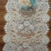 Ivory Lace Table Runner , Lace Table Runner, 12 Inches Wide, Wedding ...