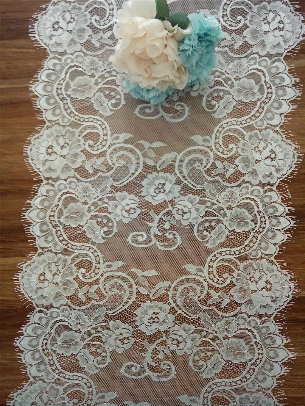 Wedding Table Runner Lace Table Runner 17 Inches Wide | Etsy