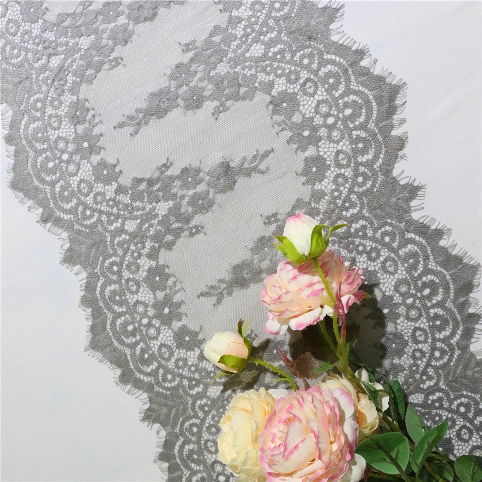 Grey Table Runners, Wedding Table Runner, 12 Inches / 30cm Wide, Grey ...