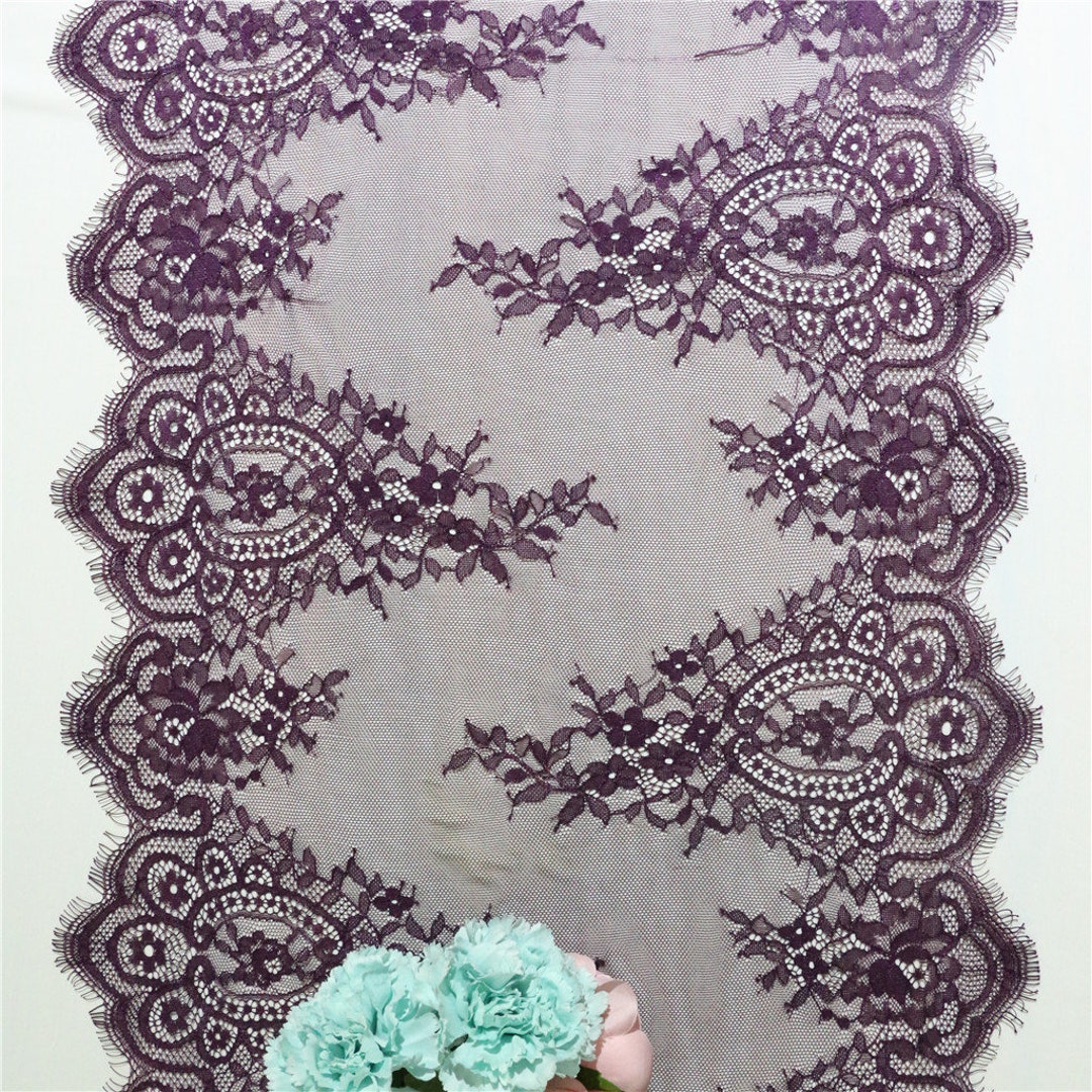 Eggplant Lace Table Runner,plum Weddings, Lace Table Runner, 15 Inches ...