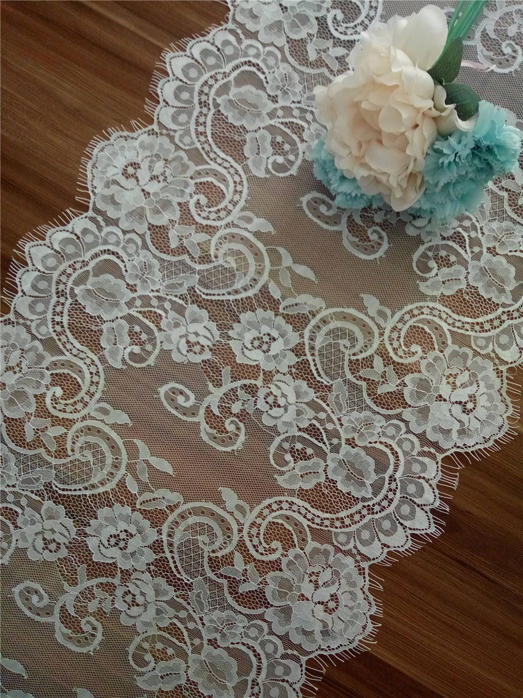 Wedding Table Runner Lace Table Runner 17 Inches Wide | Etsy