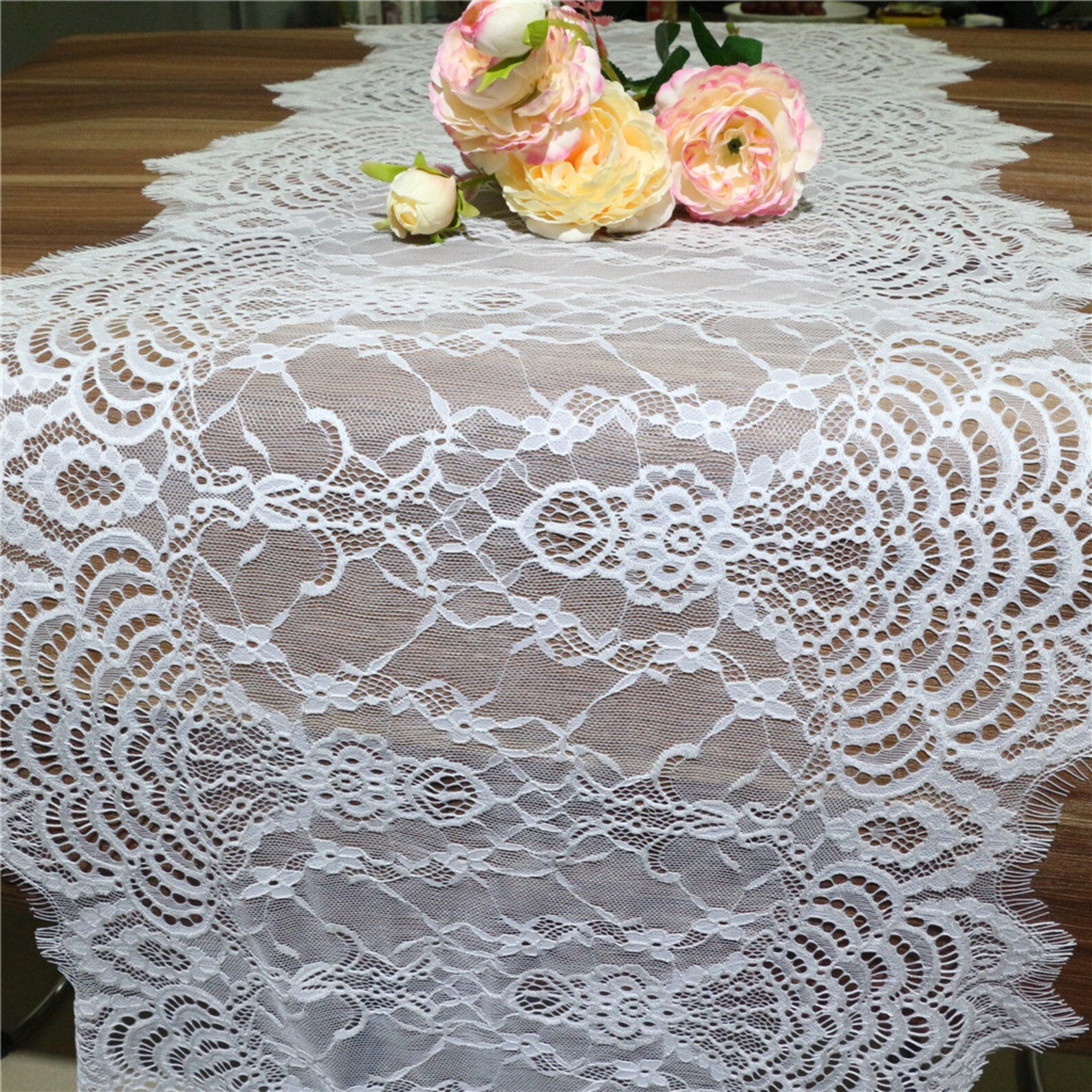 Ivory Lace Table Runner Wedding Table Runners Lace Table | Etsy