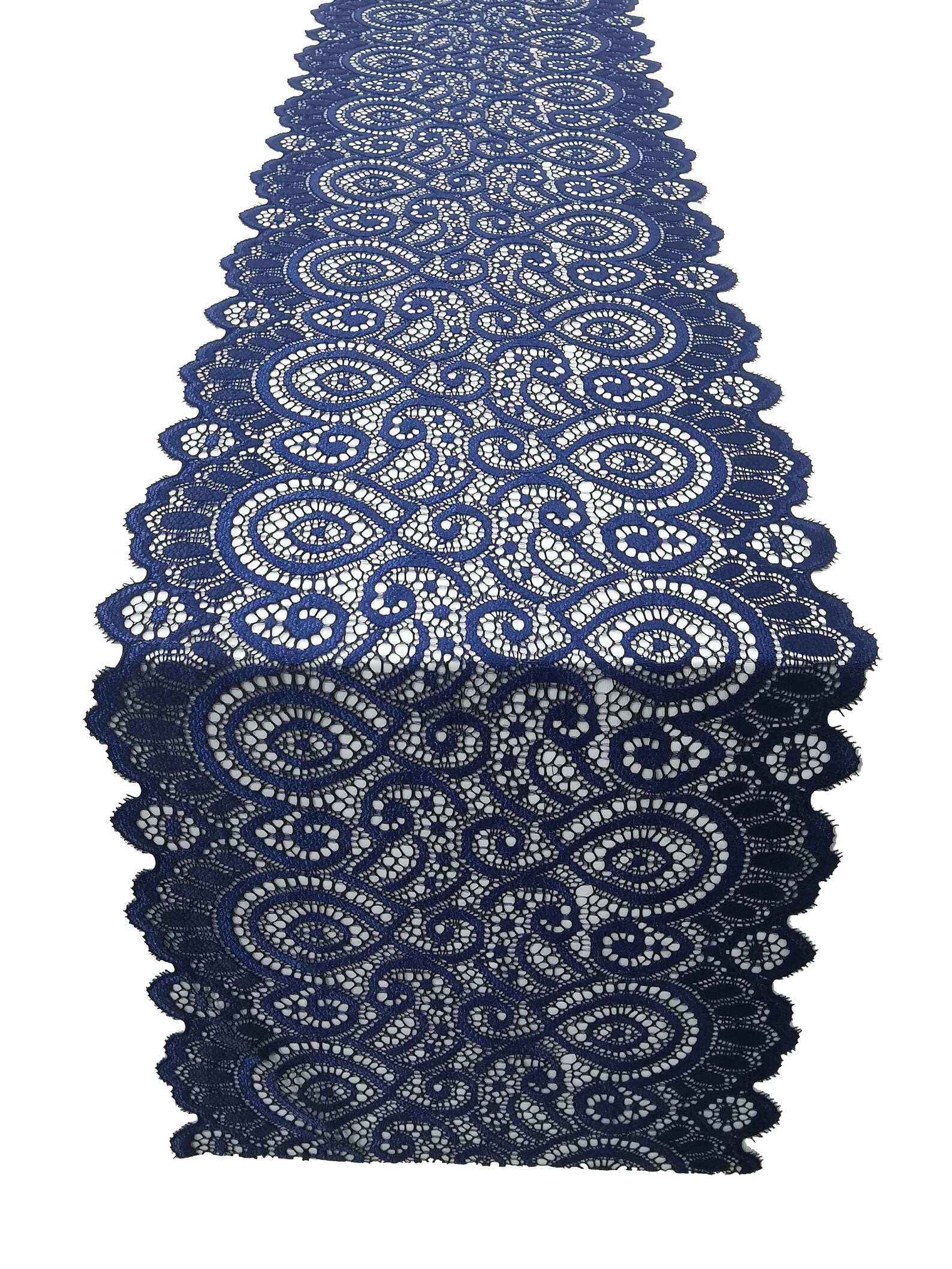Navy Table Runners , Navy Lace Runners for Wedding, Navy Wedding ...