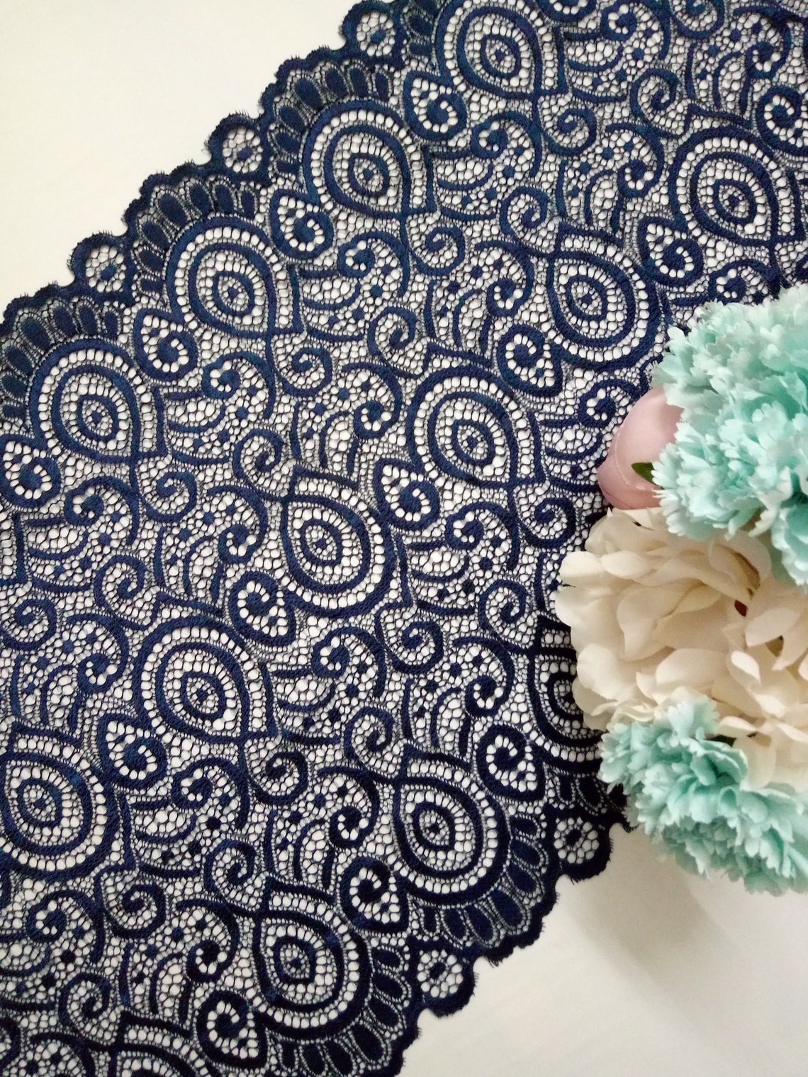 Extra Long Table Runners Navy Blue Table Runner Navy | Etsy