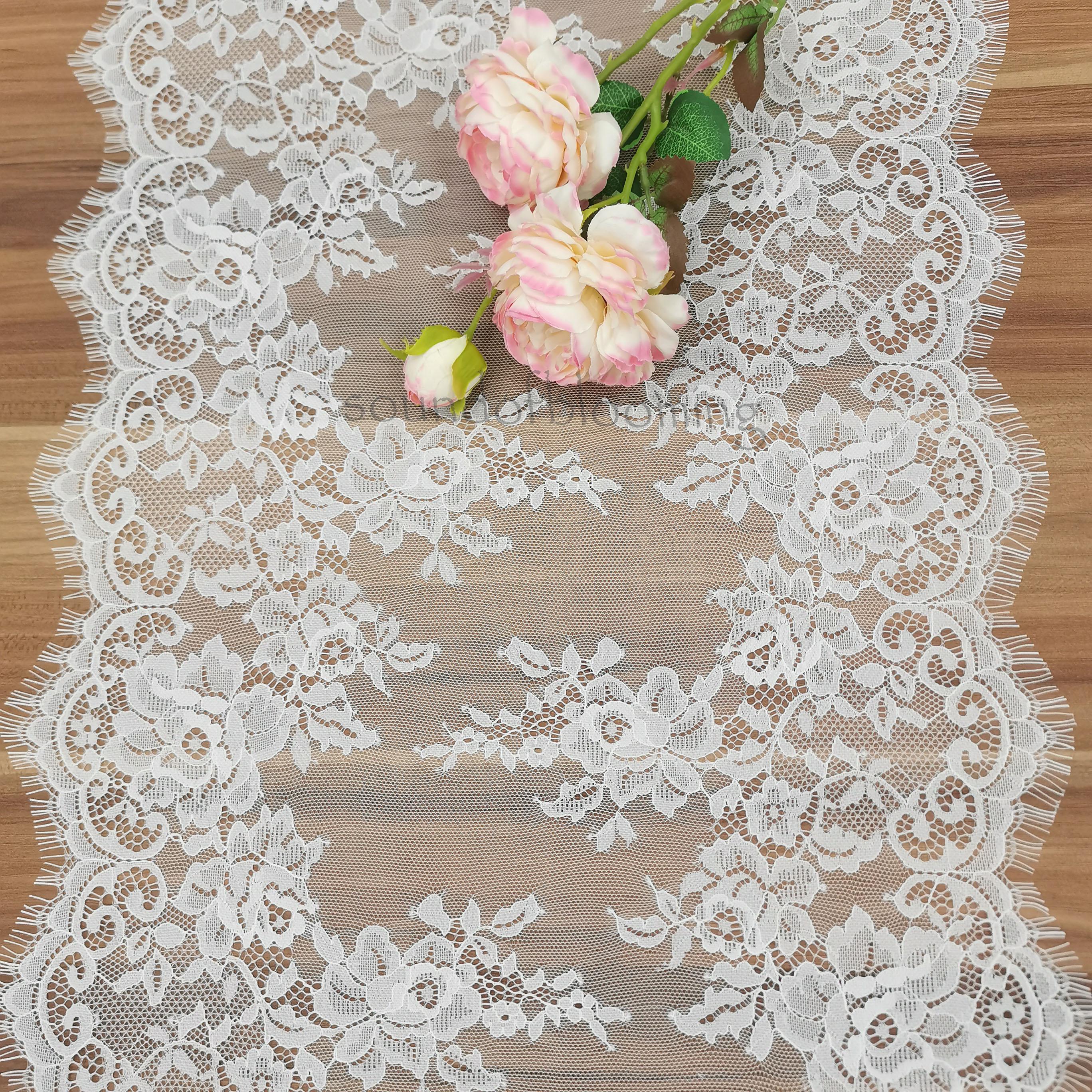 White Lace Table Runner , Lace Table Runners, 15 Inches/ 38CM Wide ...