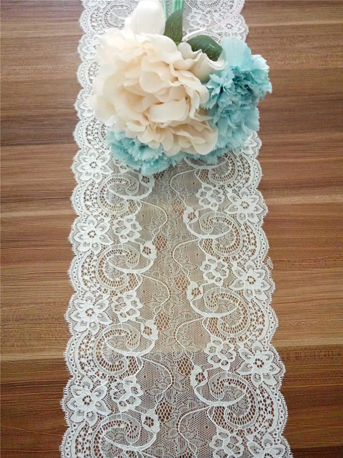 Ivory Lace Runner/ivory Wedding 7inch / 18cm Wide Wedding - Etsy