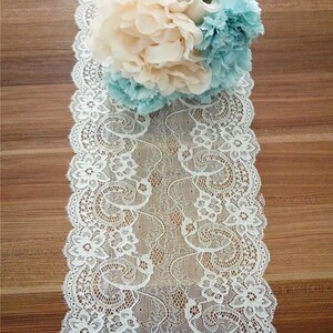 Ivory Lace Runner/ivory Wedding , 7inch / 18cm Wide, Wedding Table ...