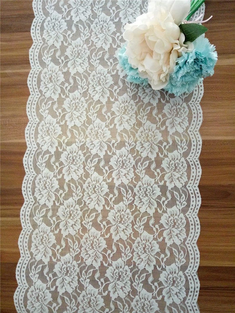 Lace Table Runner 12 Inches / 30cm Wide Wedding Decor - Etsy