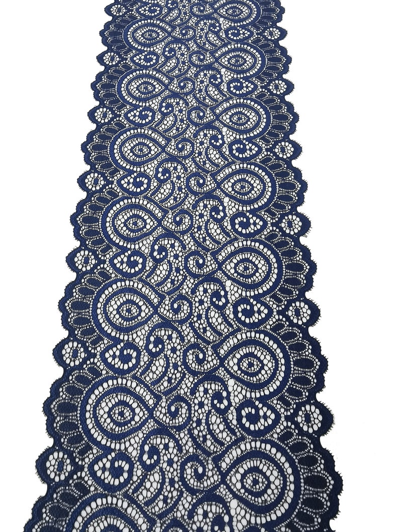 Navy Table Runners , Navy Lace Runners for Wedding, Navy Wedding ...