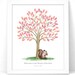 Squirrel Fingerprint Guestbook | Squirrel Baby Shower Fingerprint Tree ...
