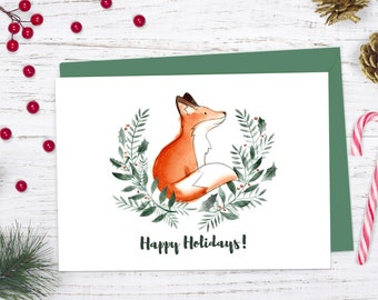 Fox Thank You Card Fox Theme Thank You Card Fox Thank You | Etsy