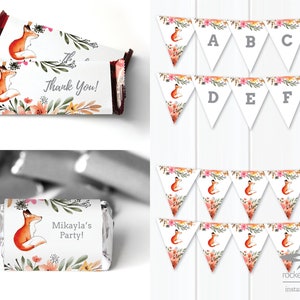 Fox Theme Birthday Party Decorations, 14 Item Woodland Theme Birthday ...