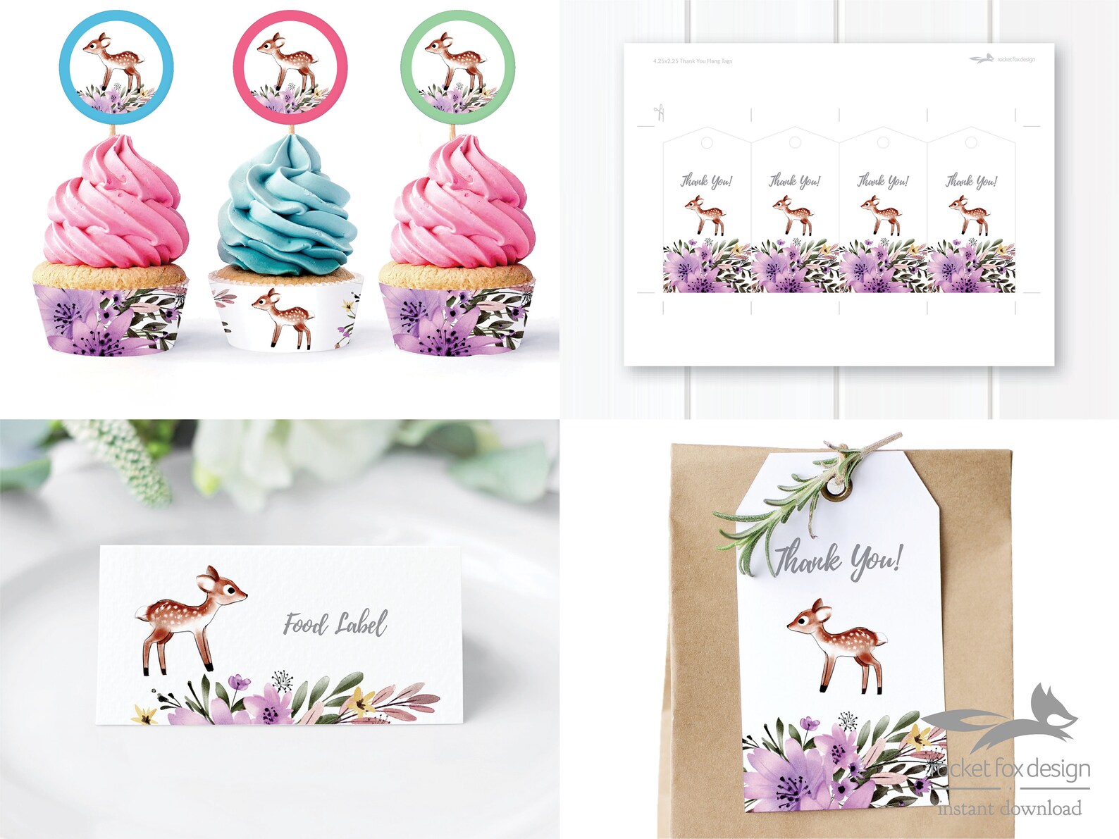 Deer Theme Birthday Party Decorations, 14 Item Woodland Theme Birthday ...