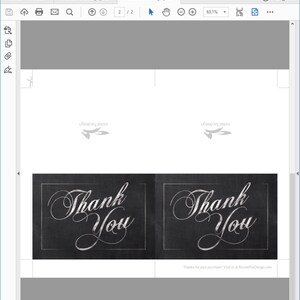 Chalk Thank You Card, Chalk Theme Thank You Card, Chalkboard Thank You ...