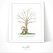 Monkey Fingerprint Guestbook | Monkey Baby Shower Fingerprint Tree ...