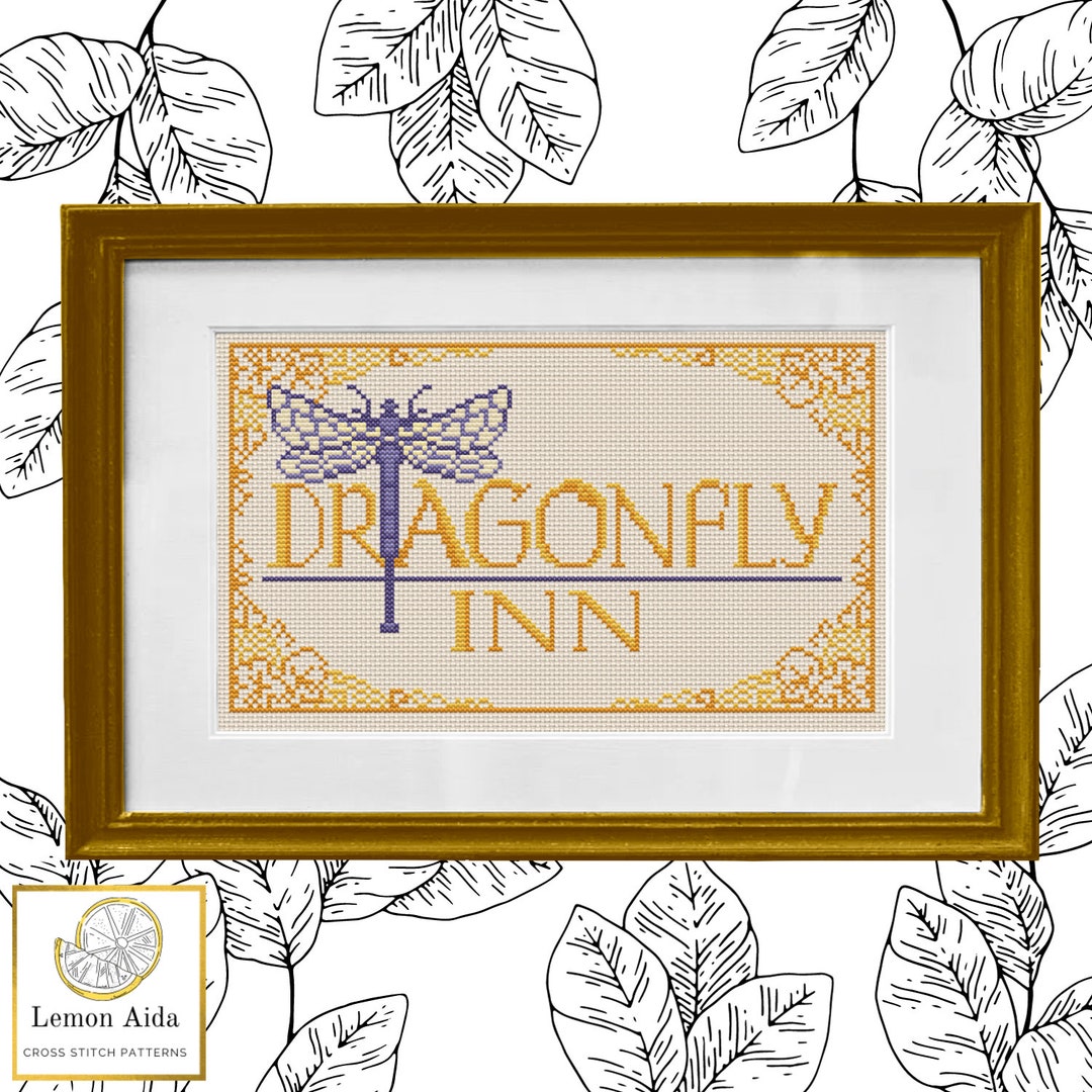 Dragonfly Inn Cross Stitch Pattern PDF - Etsy