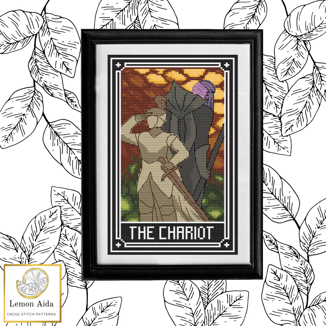 The Emperor - the Chariot Tarot Card Cross Stitch Pattern PDF - Etsy