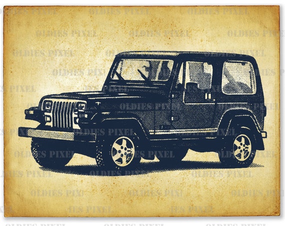 Art & Collectibles Digital Jeep Drawing Digital Prints etna.com.pe