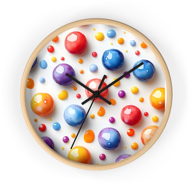 Polka Dot Clock - Etsy