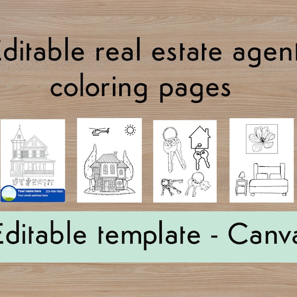 Realtor Coloring Page - Etsy