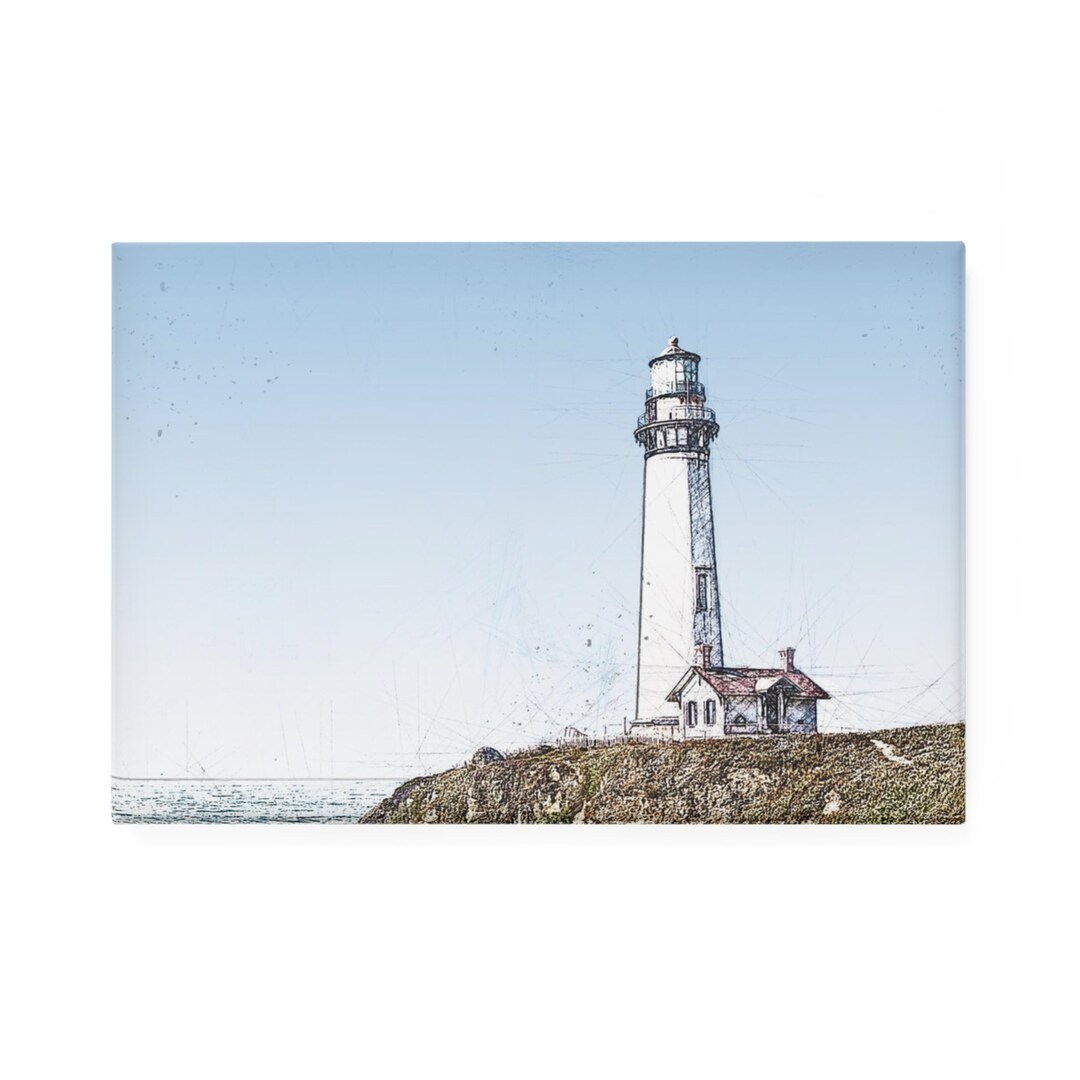 Lighthouse Magnet, Lighthouse Button Magnet, Rectangle (1 & 10 Pcs) - Etsy