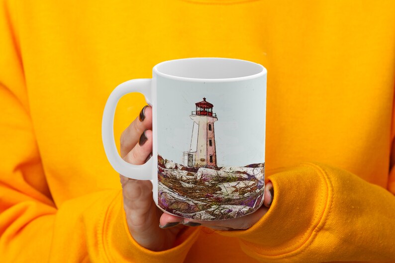 Peggy's Cove Lighthouse, Ceramic Mugs (11oz15oz20oz) - Etsy