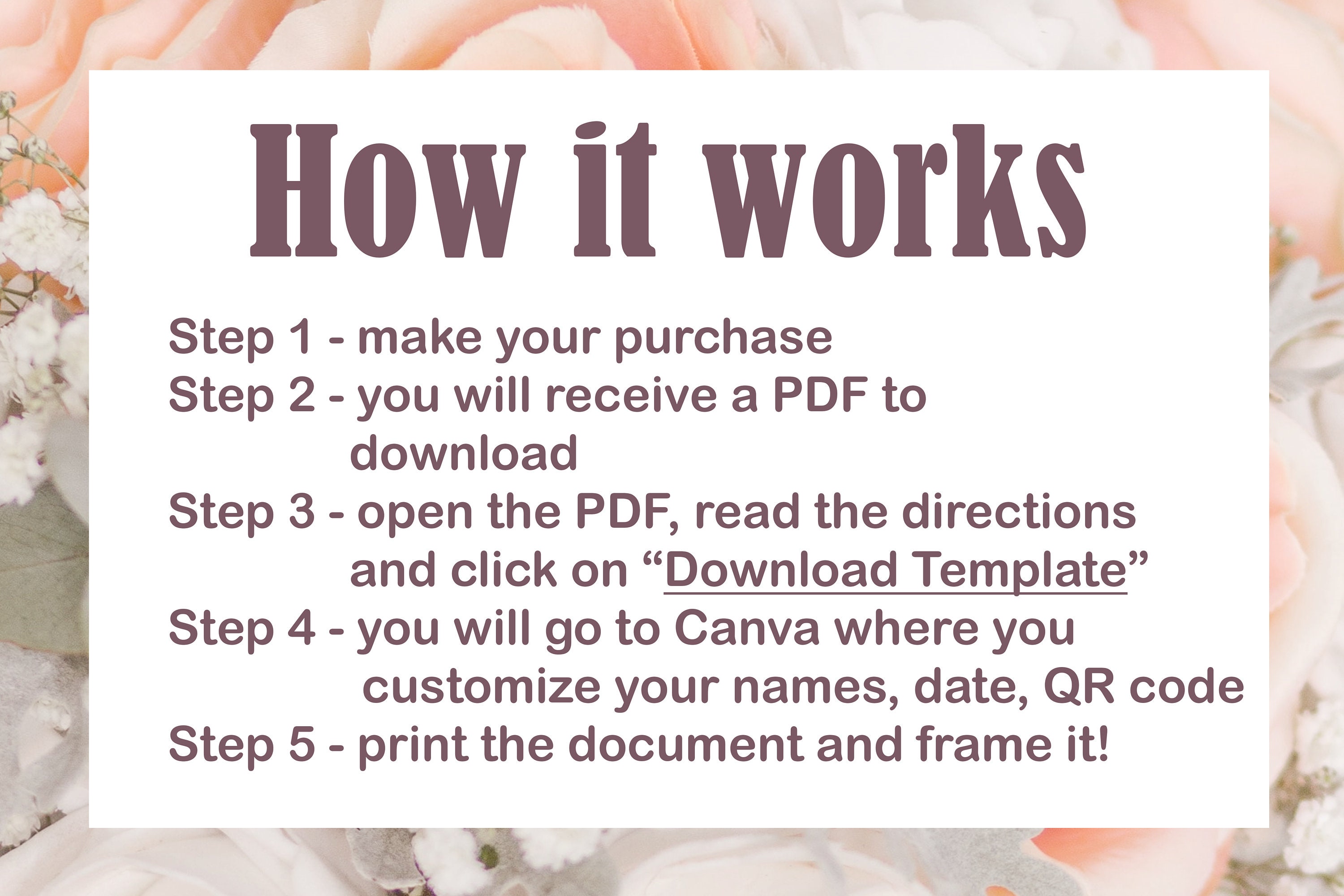 Guest Photo Sharing QR Code Template, Wedding Signs, Wedding Decor ...