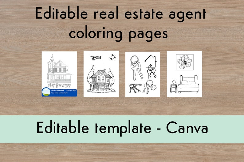 Open House Coloring Pages, Canva Template, Realtor Marketing, Realtor ...
