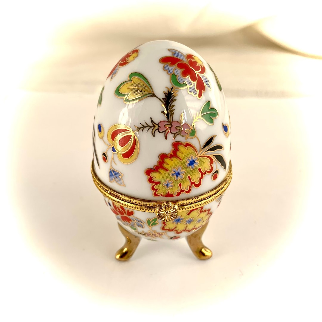 Boîte à bibelots aux œufs en porcelaine boîte à souvenirs - Etsy France