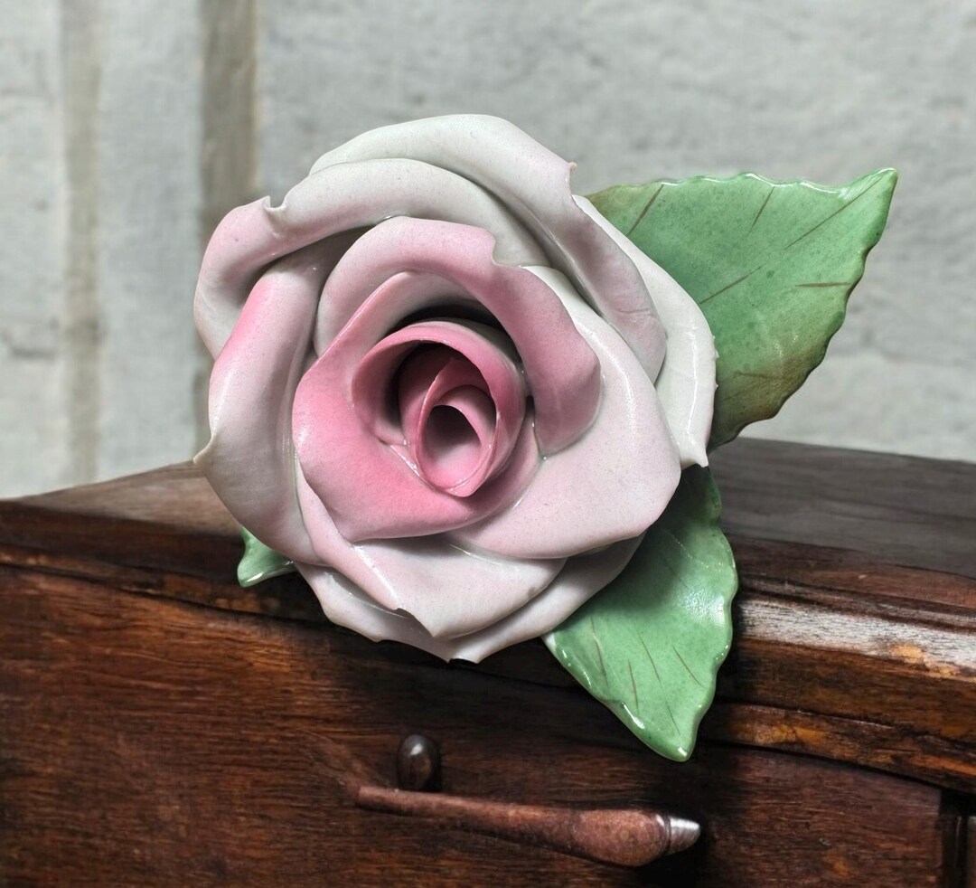 Porcelain Rose From Herend Hungary, Antique Rare HERENDI Open Rose ...