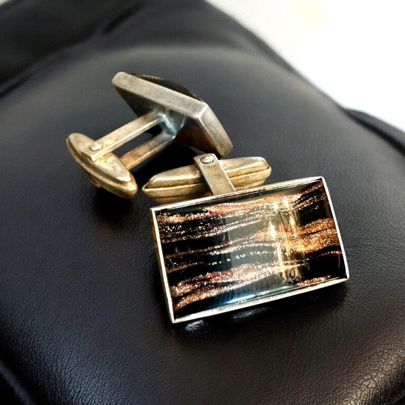 Obsidian Cufflinks - Etsy