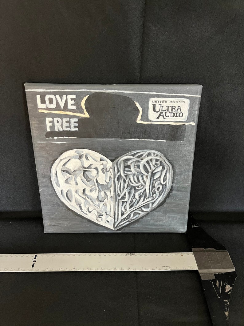 Love - Free - Heart - Album Cover Art - Etsy