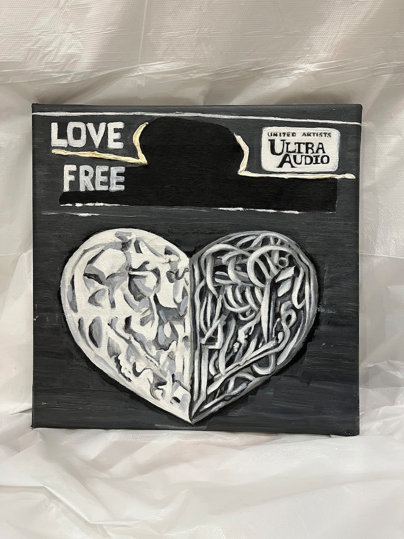 Love - Free - Heart - Album Cover Art - Etsy