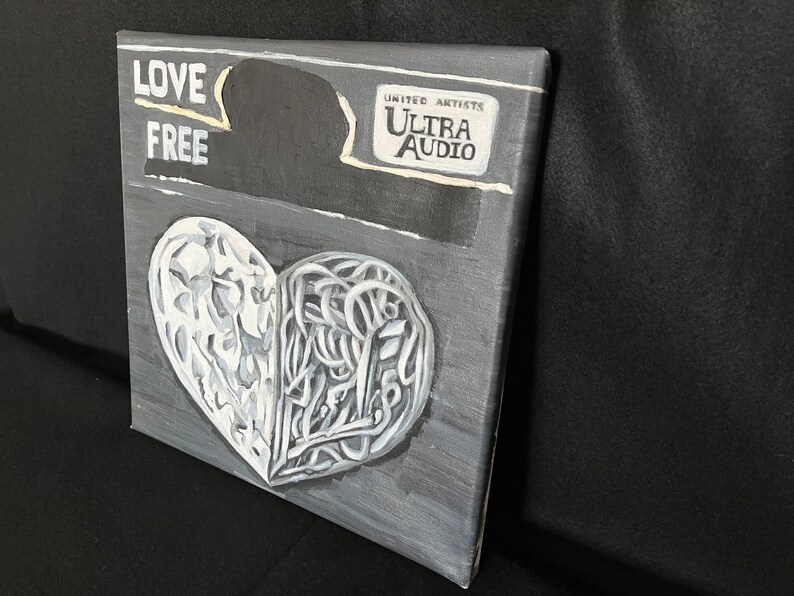 Love - Free - Heart - Album Cover Art - Etsy