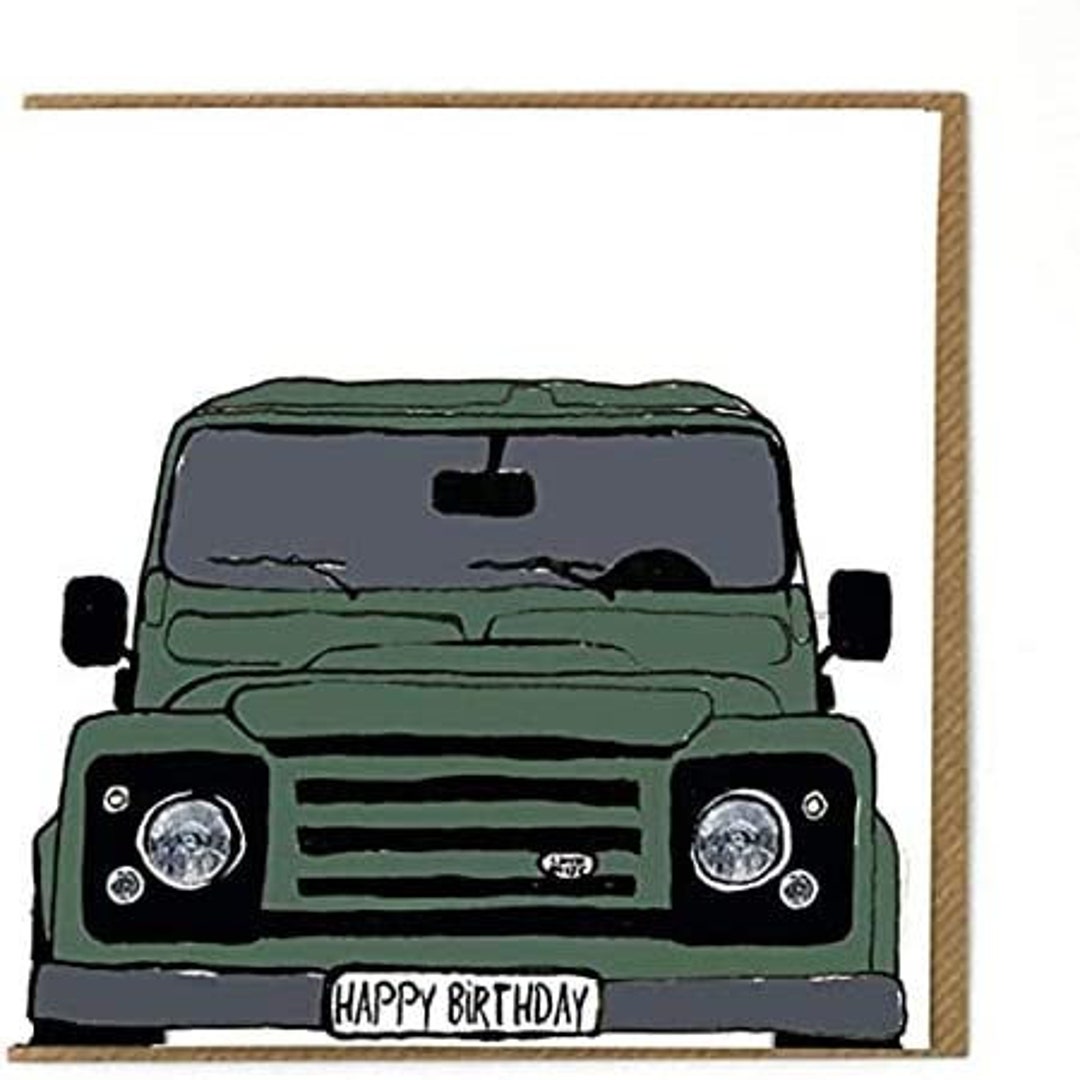 LANDROVER BIRTHDAY CARD & Memo Pad in Tonga Green Gift Set - Etsy
