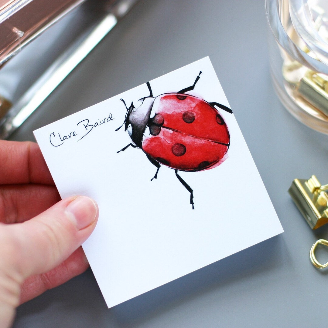 STICKY NOTES X 2 Ladybird | Twin Pack Note Pads | Take Notes | Office ...