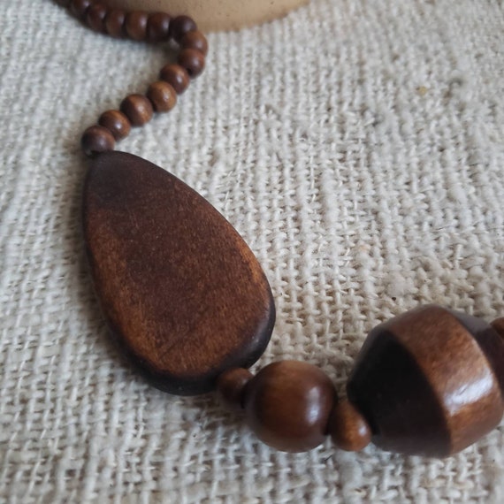 Vintage Funky Tiki Pin Up Chunky Dark Teak Carved Woo… - Gem