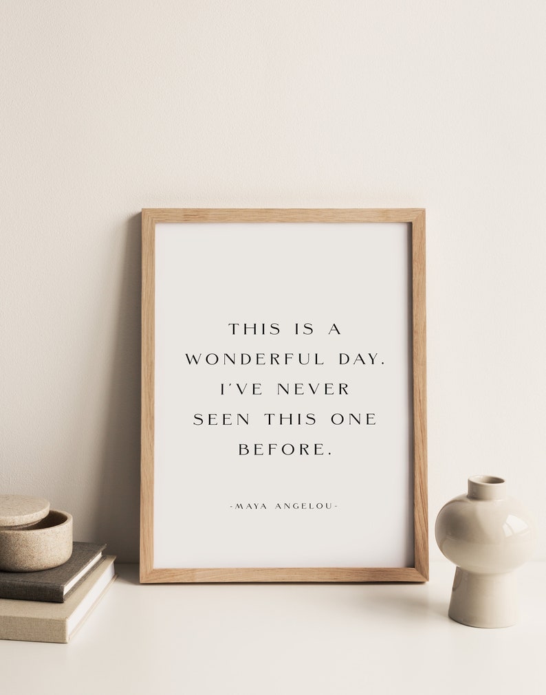 Maya Angelou Quote Wall Art Printable Inspirational Quote - Etsy