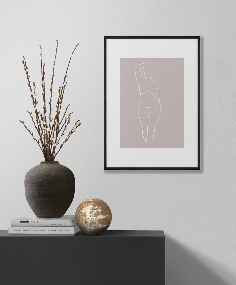 Printable Woman Body Abstract Wall Art Print Digital - Etsy