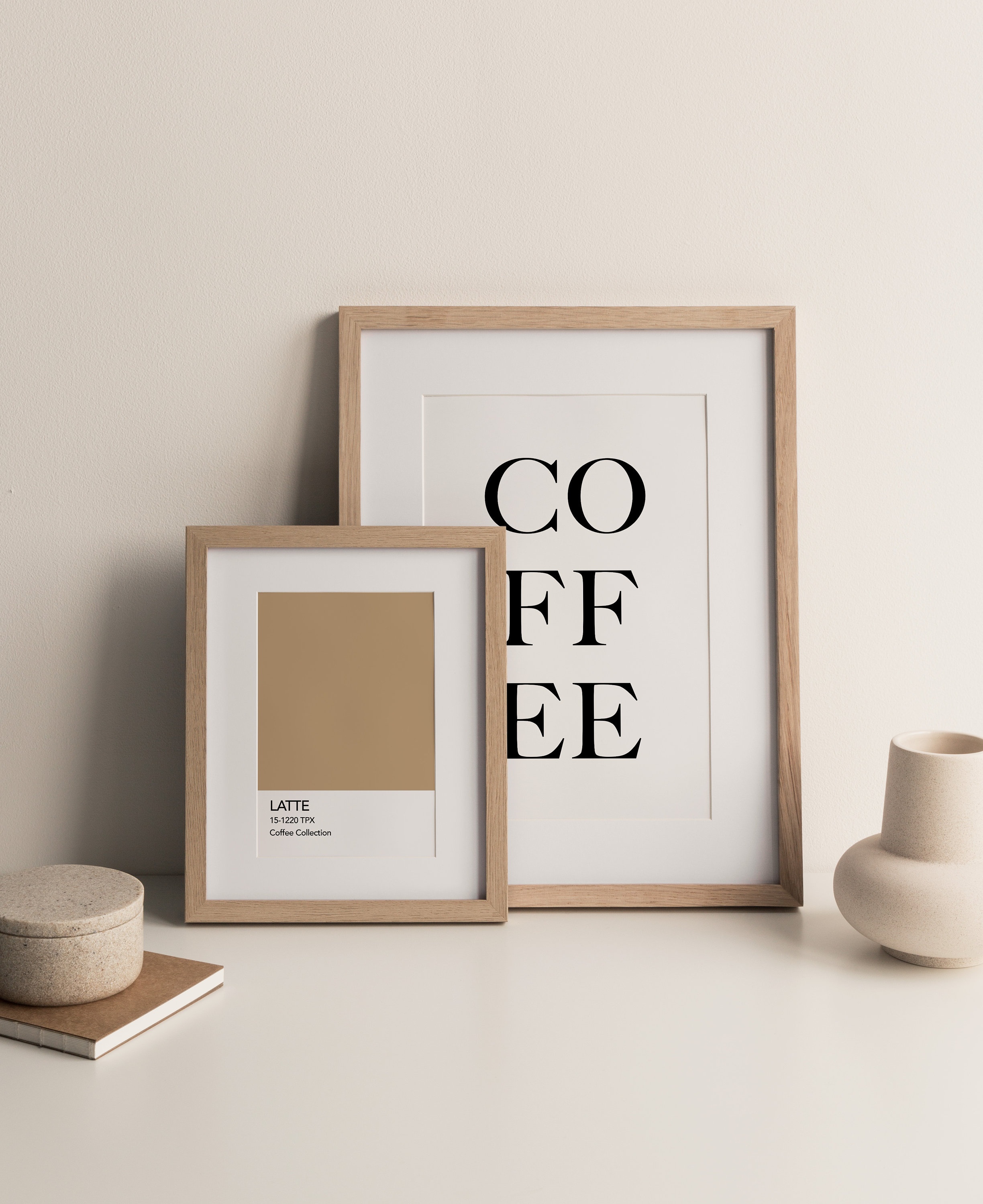 Cafe Latte Pantone Colour Printable Wall Art Coffee Lover - Etsy