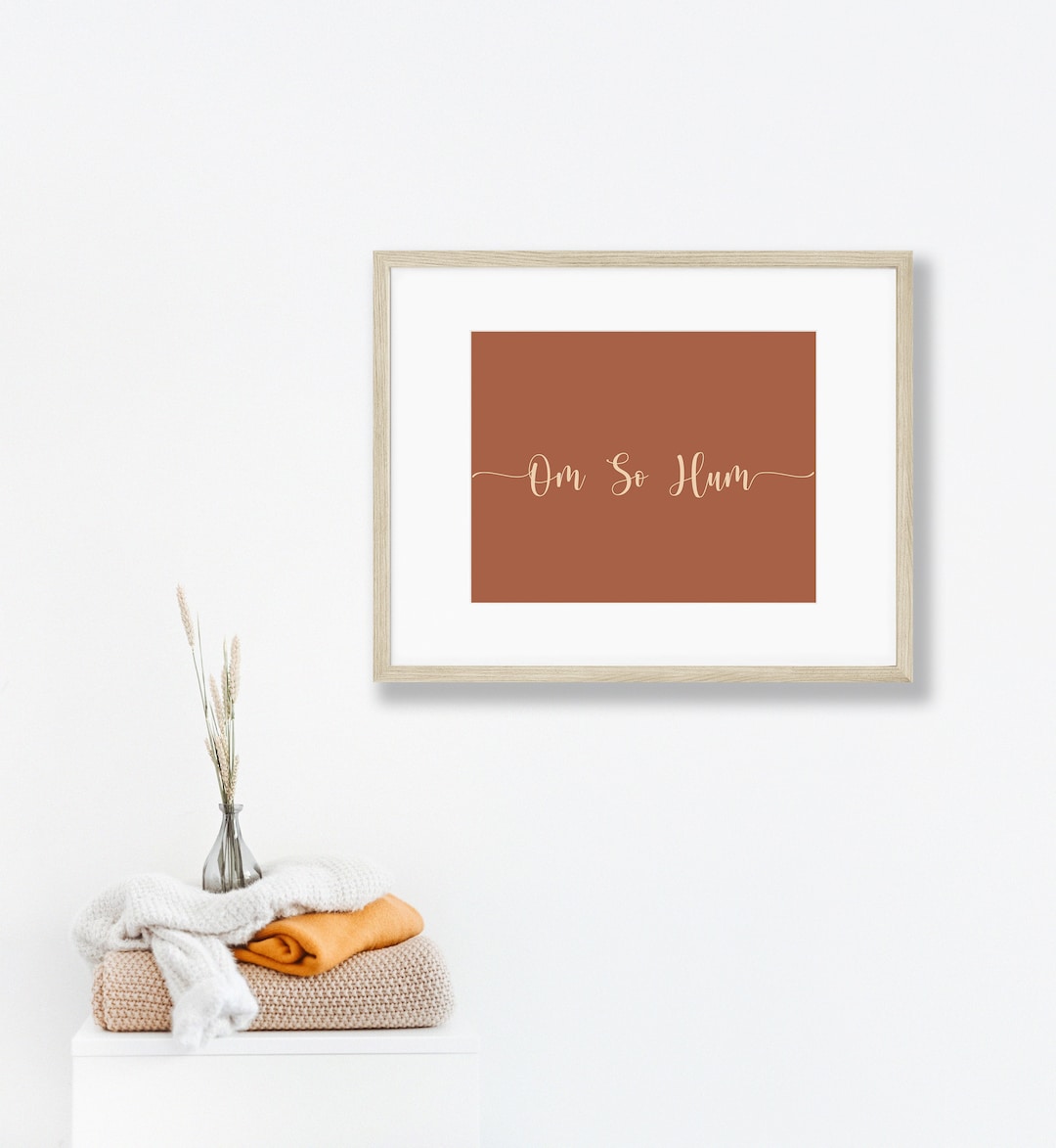 Om So Hum Mantra Printable Wall Art, I am that I am Mantra Yoga Studio ...
