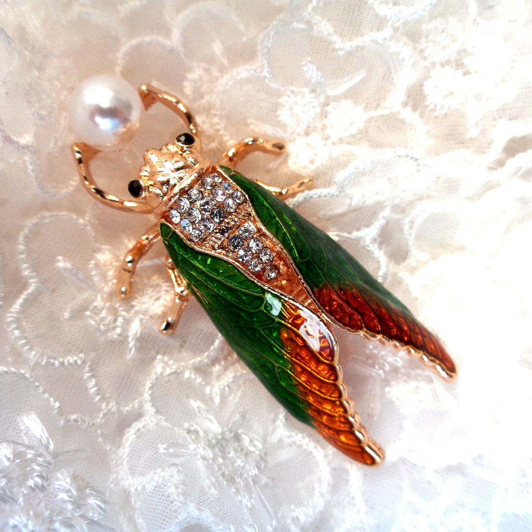 Broche épingle CIGALE PRECIEUSE, Provence Provençal chant des grillons ...