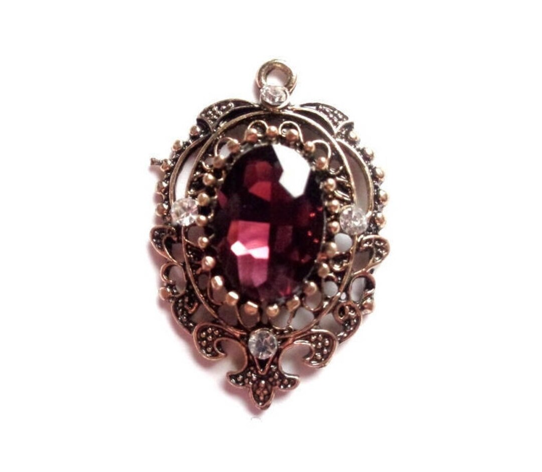 1 or 2 Baroque / Victorian Spirit Pendants, H34 Mm, Finely Crafted ...