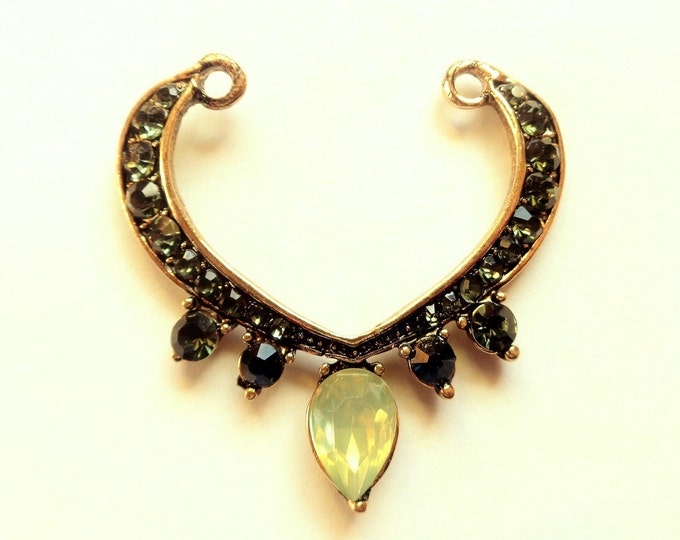RARE 1 or 2 X Haute Couture Connector, VICTORIAN WINGS, Set With ...