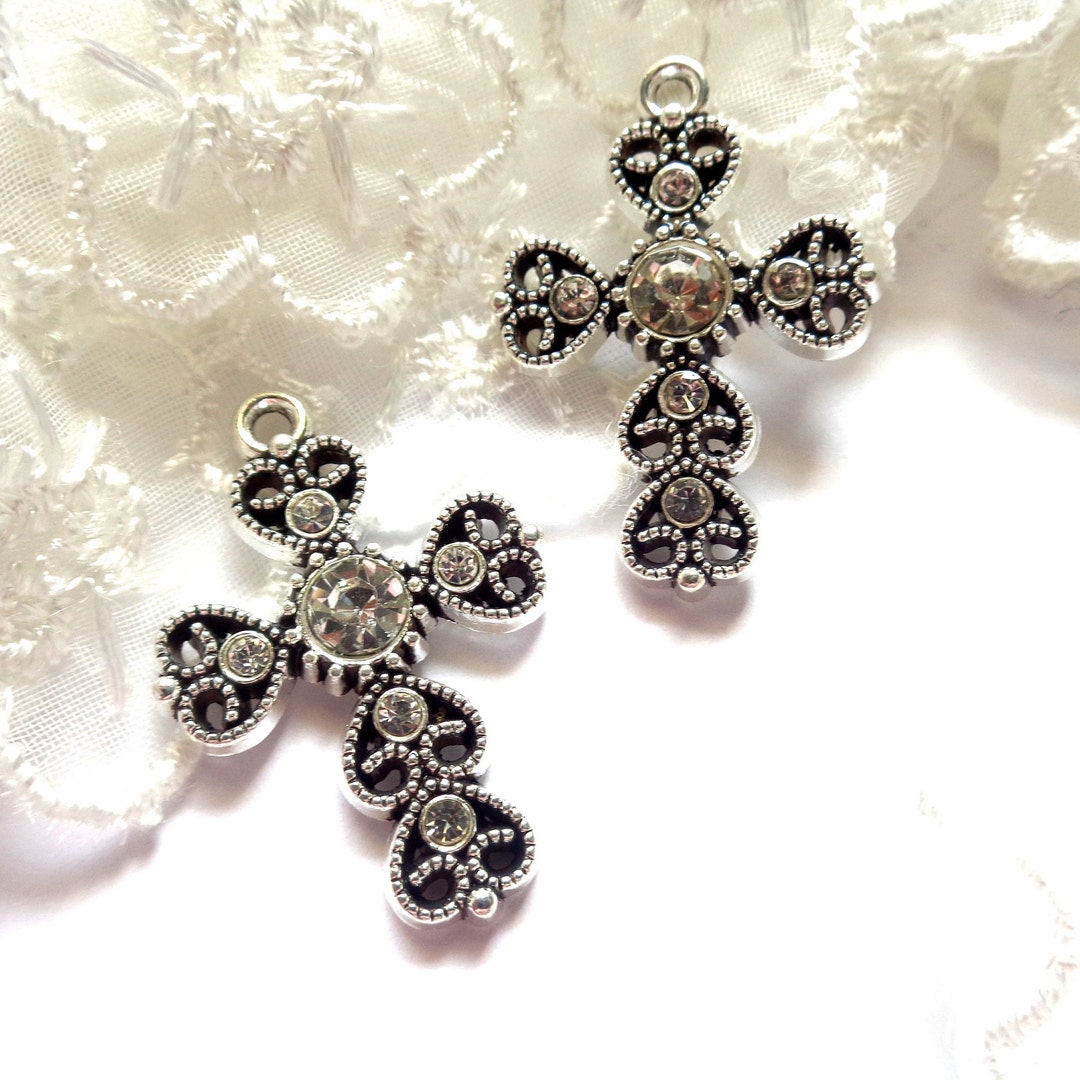 RARE! Vintage Retro CROSS Pendant, Medieval / Baroque / Victorian Style ...