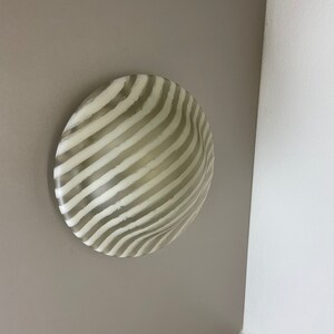 Large 31cm "zebra" Glass Flushmount Wall Light by Peill & Putzler ...